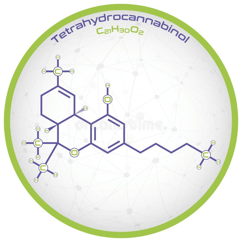 Thc Chemical Compound Stock Illustrations – 125 Thc Chemical Compound ...