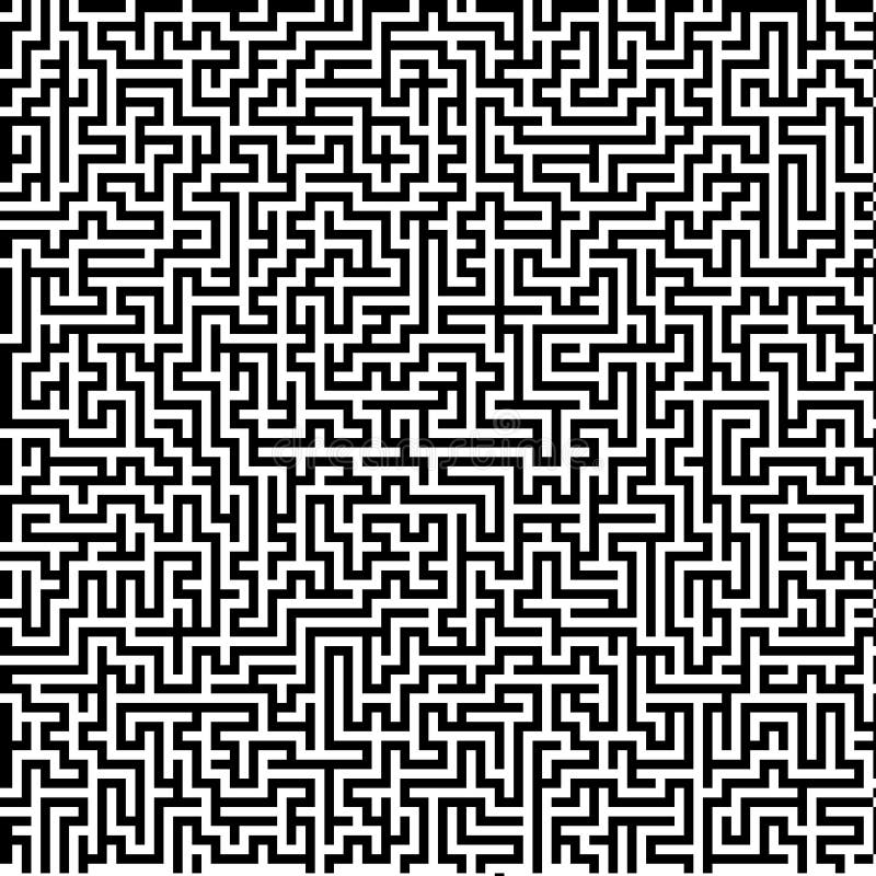 Large detailed labyrinth stock illustration. Illustration of seek ...