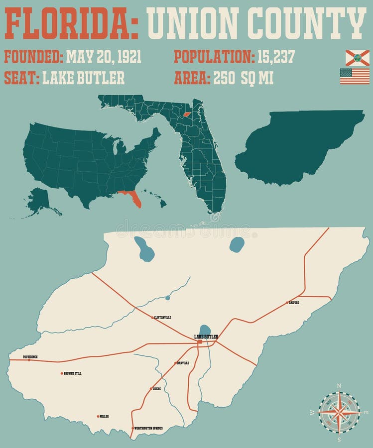 Union County, Florida U.S. County, United States of America, USA, U.S ...