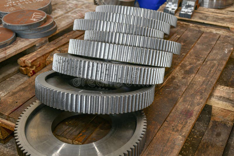 Large-diameter Disk Gears after Manufacturing on a Gear Cutting Machine ...