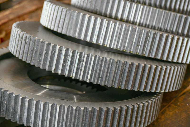 Large-diameter Disk Gears after Manufacturing on a Gear Cutting Machine ...