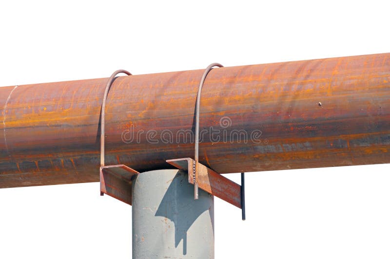 Large Diameter Rusty Steel Pipe Stock Photo - Image of rusty, pile ...