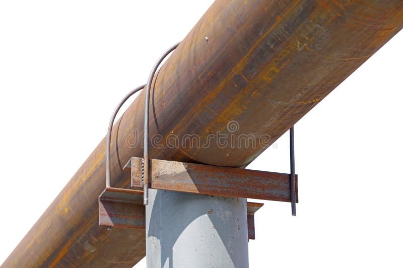 Large Diameter Rusty Steel Pipe Stock Image - Image of pile, metal ...