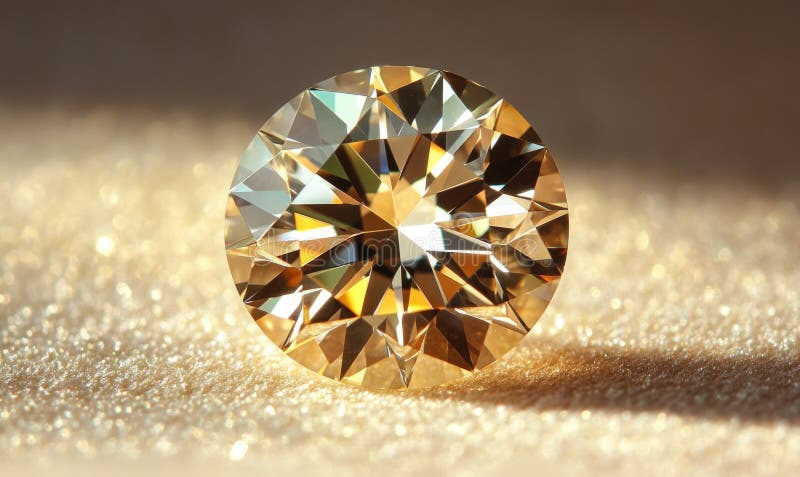 A Large Diamond is Sitting on a Sandy Surface Stock Photo - Image of ...