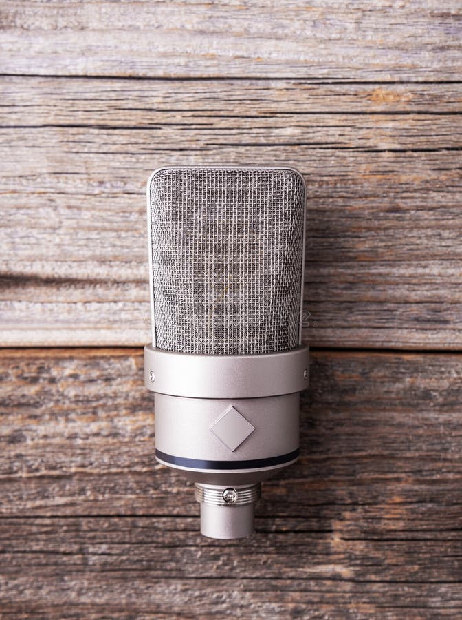 Large Diaphragm Condenser Studio Microphone. Stock Photo - Image of ...