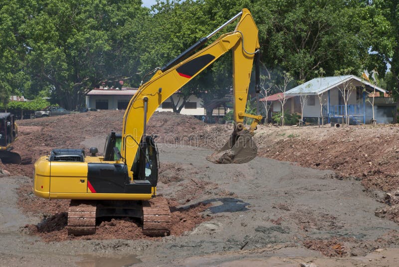 A large digger in Thailand editorial stock image. Image of activity ...