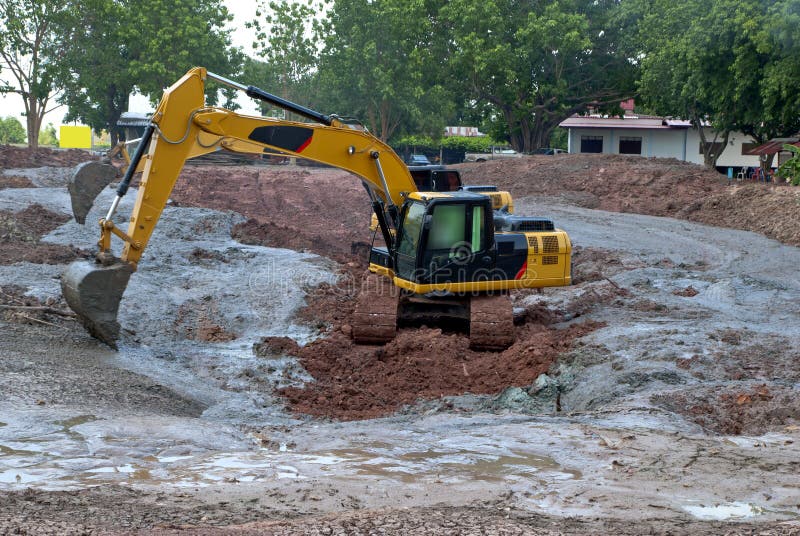 A large digger in Thailand editorial stock photo. Image of large - 91952408