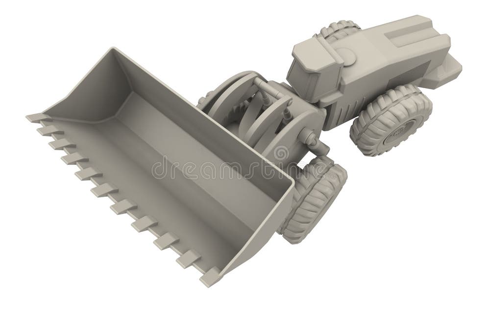 Large digger top view stock illustration. Illustration of construction ...