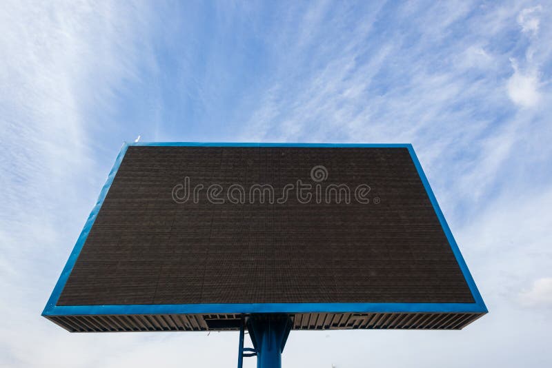 Large Digital Screen Signboard Stock Image - Image of digital ...