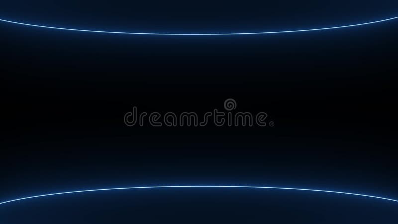 Large Digital Screen in a Virtual Cinema. Glowing Background. Stock ...