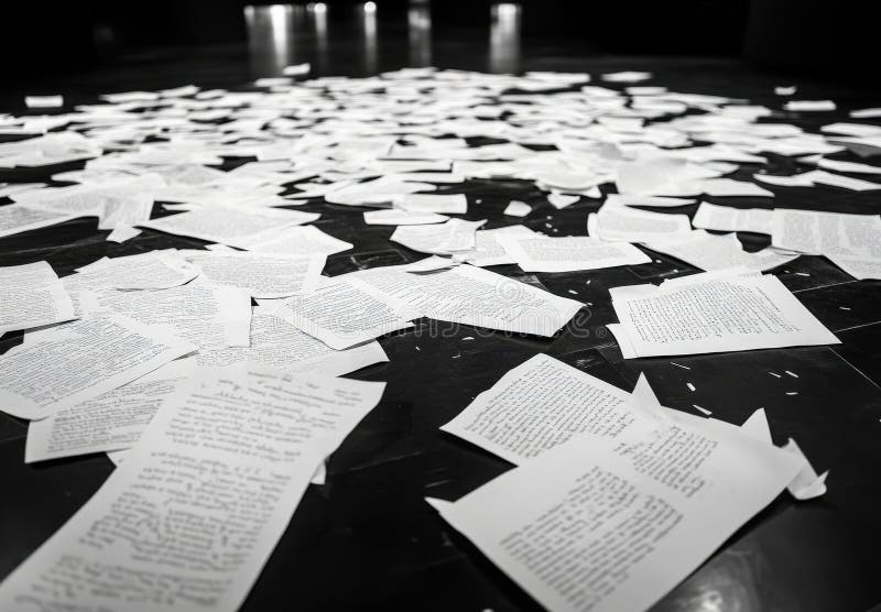 A Large, Disorganized Pile of Papers is Currently Laying on the Ground ...