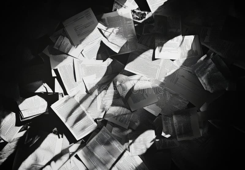 A Large, Disorganized Pile of Papers is Currently Laying on the Ground ...