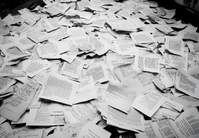 A Large, Disorganized Pile of Papers is Currently Laying on the Ground ...