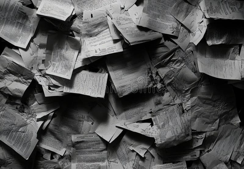 A Large, Disorganized Pile of Papers is Currently Laying on the Ground ...