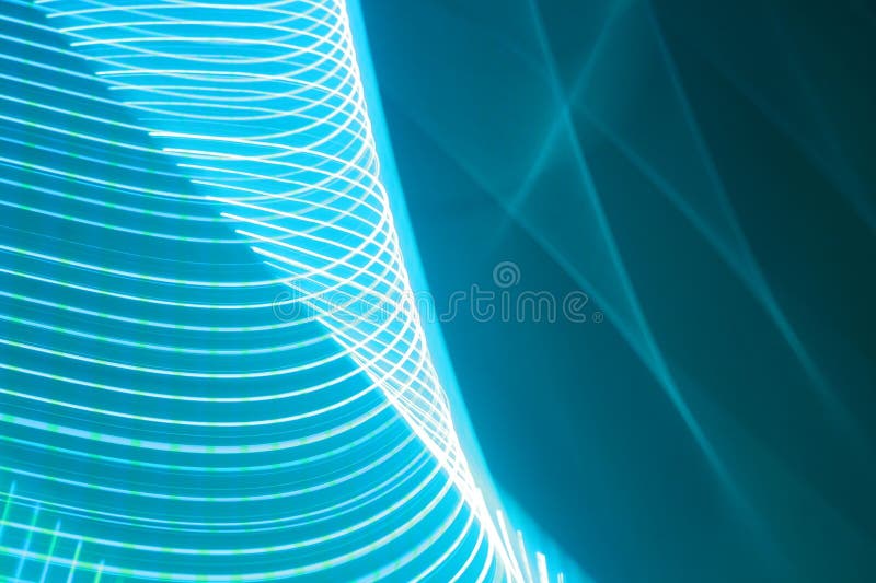 Large Display Featuring a Pattern of Blue Lights Radiating Outward ...