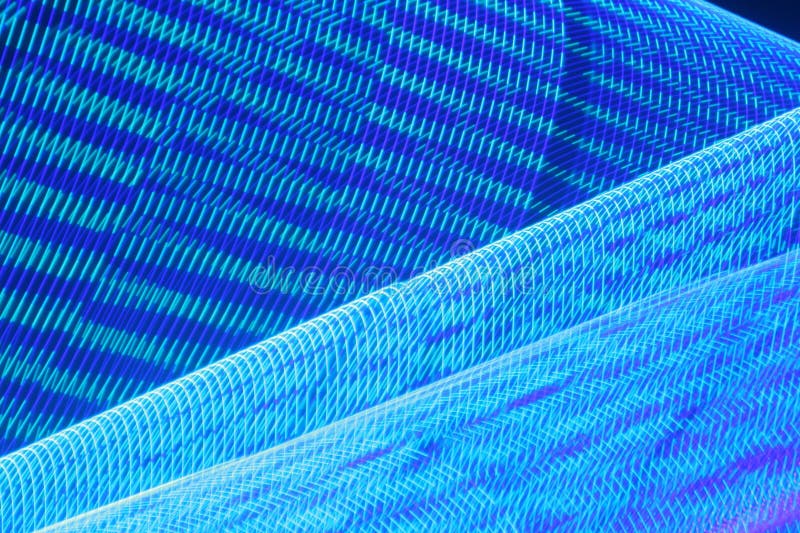 Large Display Featuring a Pattern of Blue Lights Radiating Outward ...