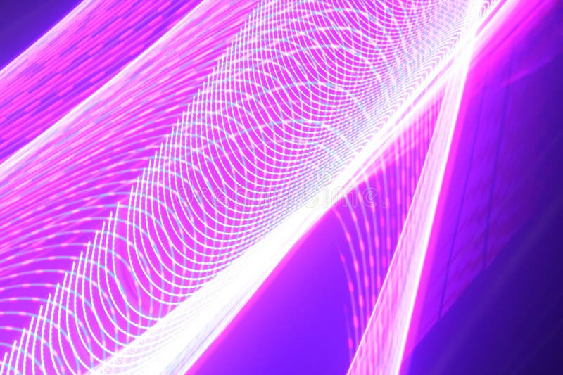 Large Display Featuring a Pattern of Pink Lights Radiating Outward ...