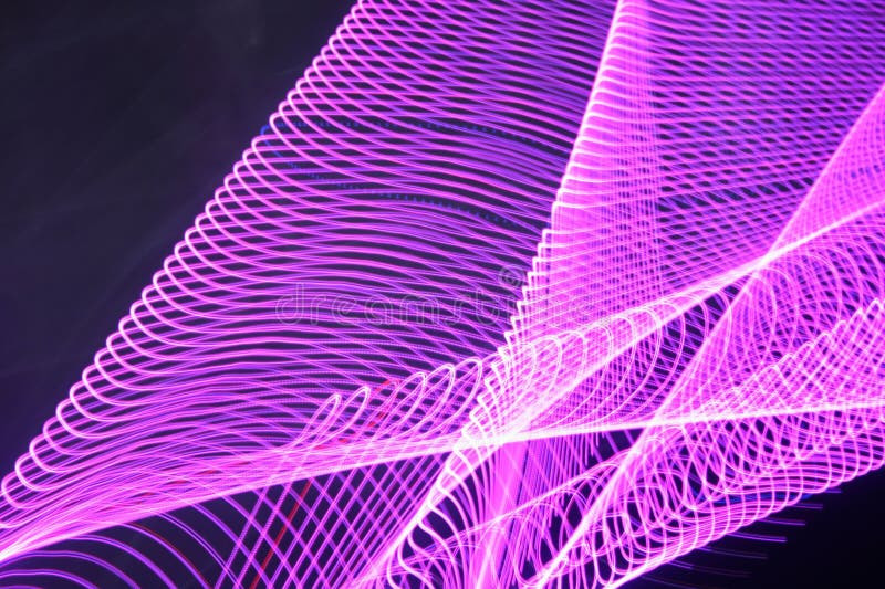 Large Display Featuring a Pattern of Pink Lights Radiating Outward ...