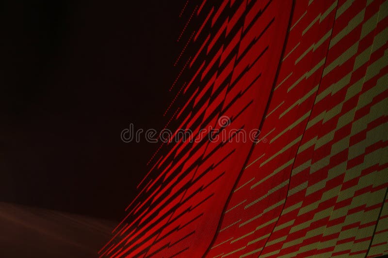 Large Display Featuring a Pattern of Red Lights Radiating Outward Along ...