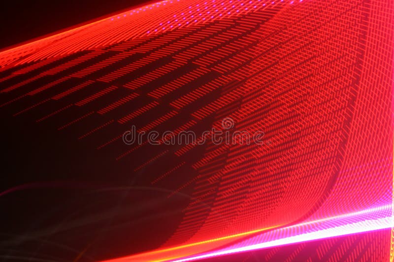 Large Display Featuring a Pattern of Red Lights Radiating Outward Along ...