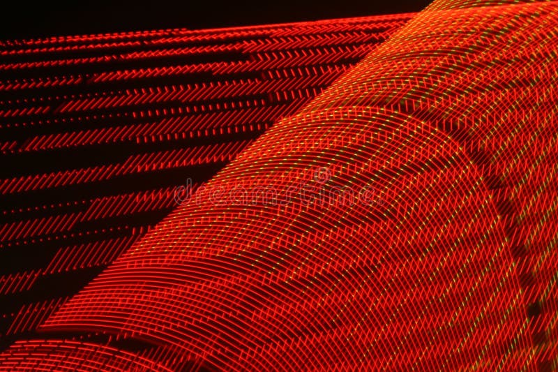 Large Display Featuring a Pattern of Red Lights Radiating Outward Along ...