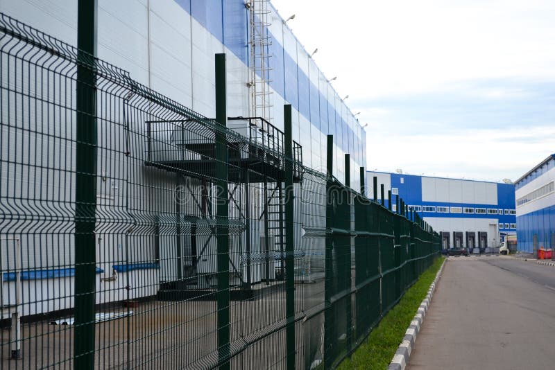 Large Distribution Warehouse with Gates for Loading Goods Stock Image ...