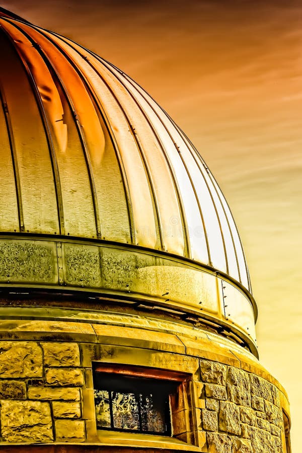 A Large Dome-shaped Building with a Window on the Side Stock Image ...