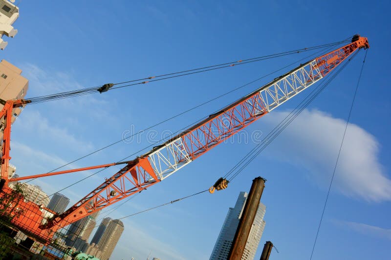 Large dredge crane stock photo. Image of machine, large - 80422302
