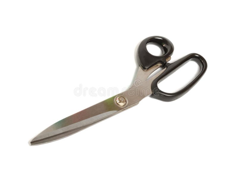 Large Dressmaking or Tailoring Scissors, Isolated Stock Photo - Image ...