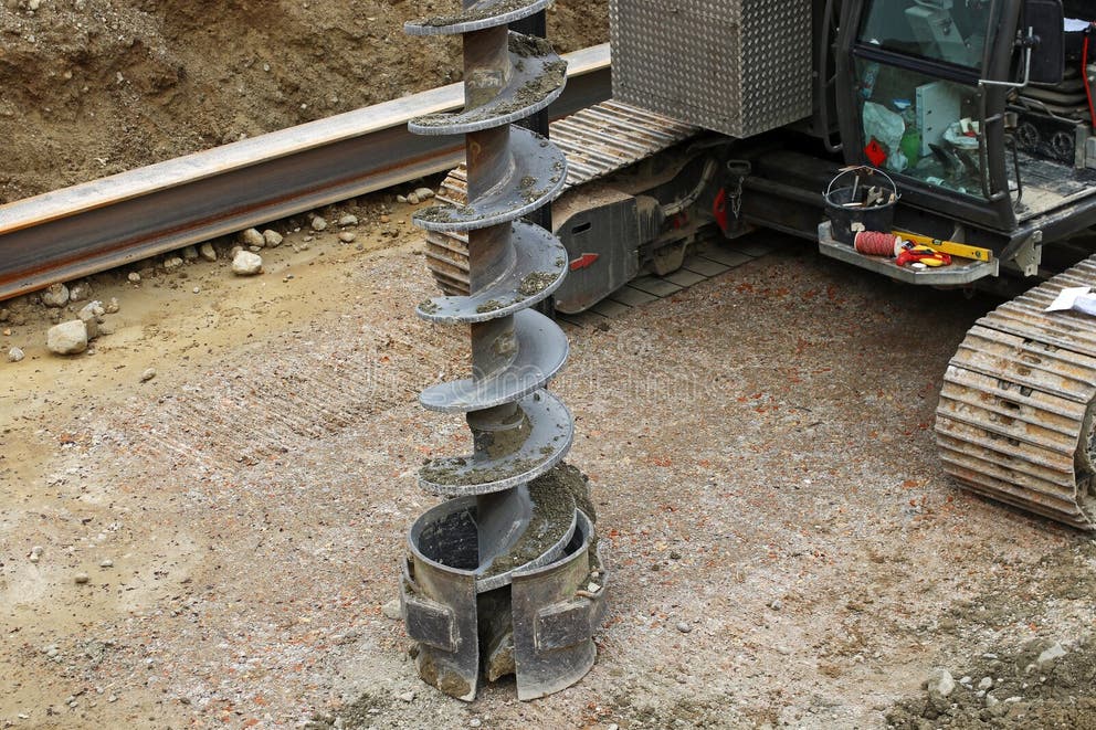 A Large Drill for Deep Drilling and Geothermal Drilling when Building a ...