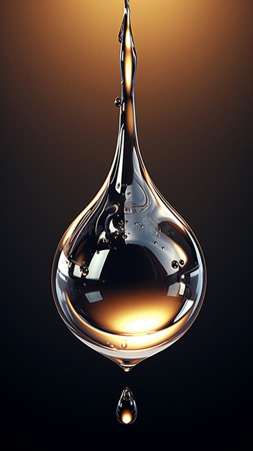 A Large Drop of Water Falls in the Water Stock Image - Image of water ...