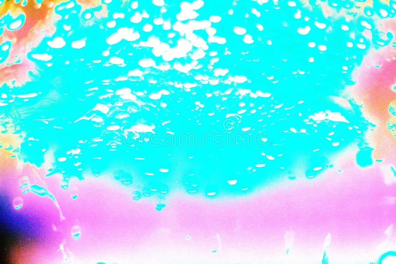 Large Drops of Water. Abstract Wet Background. Colored Macro Texture ...
