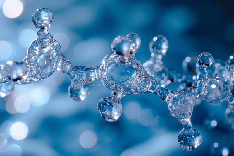 Large Drops of Water Splash in the Air. Bubbles of Fresh Water Droplets ...