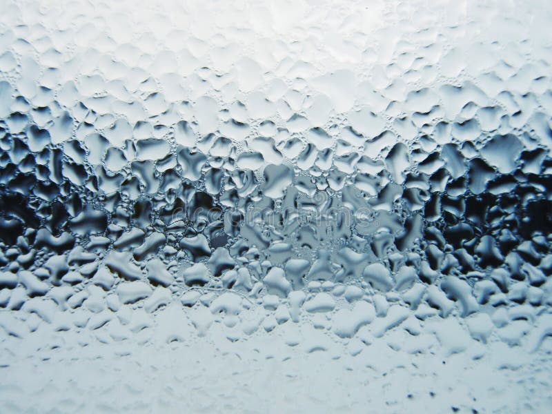 Large Drops of Water on the Window Stock Photo - Image of bubble, cold ...