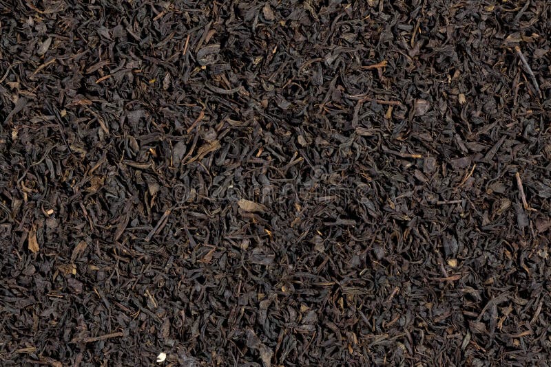 Large Dry Leaves of Black Tea. Black Tea Background Stock Photo - Image ...