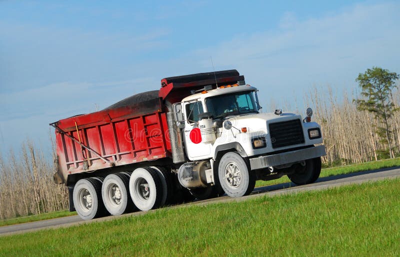 Large dump truck stock image. Image of dump, freight, highway - 3148411