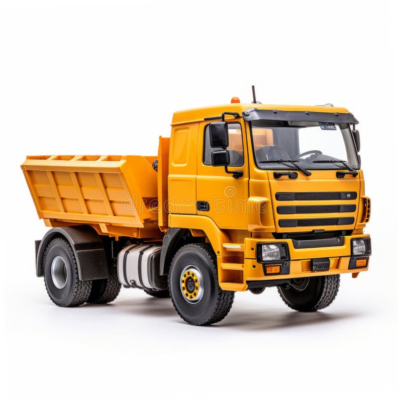 Large Dump Truck for Quarries. at the Job Site is a Large Yellow Mining ...