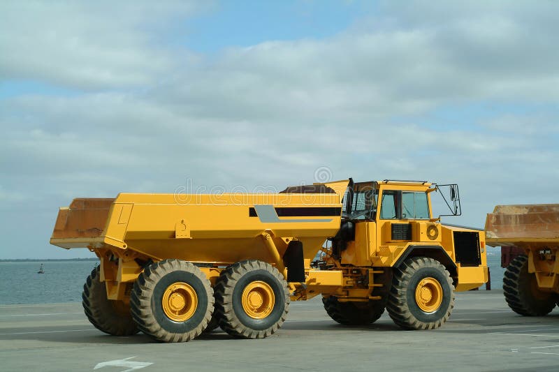 Large dumper trucks stock photo. Image of lorry, builders - 1629316