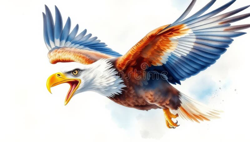 Eagle Wings Spread Open Drawing Stock Photos - Free & Royalty-Free ...