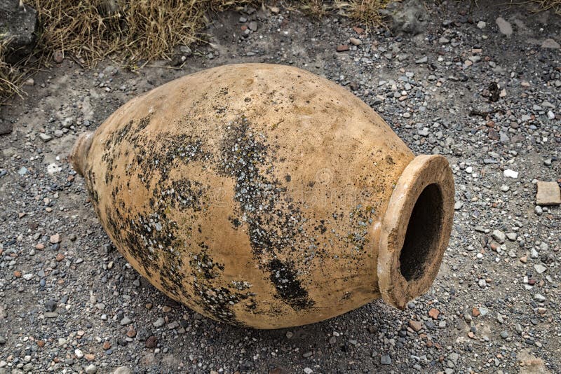 Large earthenware jars stock image. Image of shape, antique - 108374703