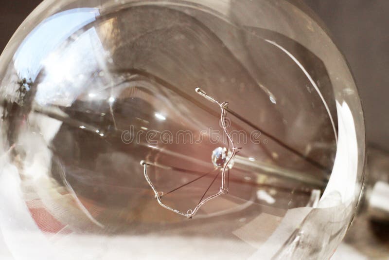 Large Electric Light Bulb, Macro Stock Photo - Image of color, electric ...