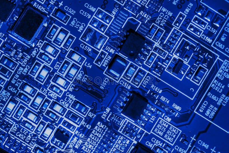 Large Elements of a Video Card for a Modern New Generation Microchip ...