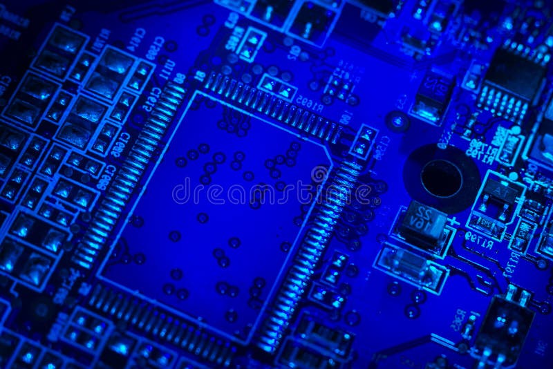 Large Elements of a Video Card for a Modern New Generation Microchip ...