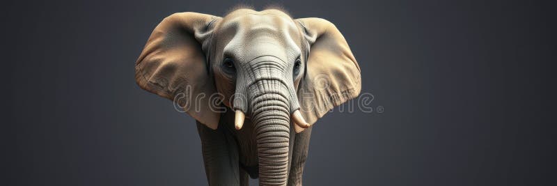 Elephant Stands Gracefully Showcasing Strength Stock Photos - Free ...