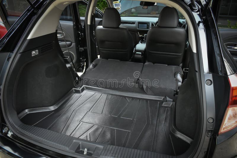 Large Empty Back Carrying Truck of Hatchback Vehicle Car Stock Photo ...