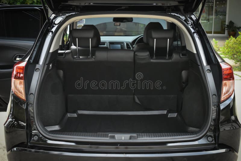 Large Empty Back Carrying Truck of Hatchback Vehicle Car Stock Image ...