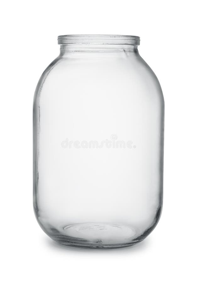 Large Empty Glass Canning Jar Stock Photo - Image of equipment, empty ...