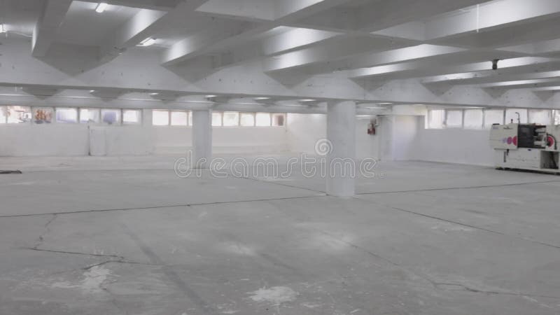 Empty Factory Interior pan stock video. Video of 2022 - 289343365
