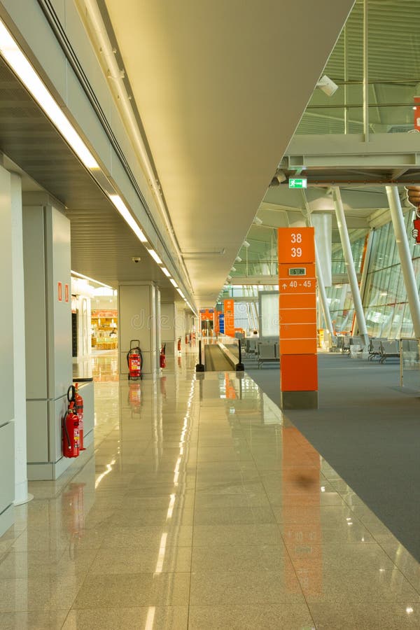 Large empty hallway stock image. Image of departure, hall - 27305825