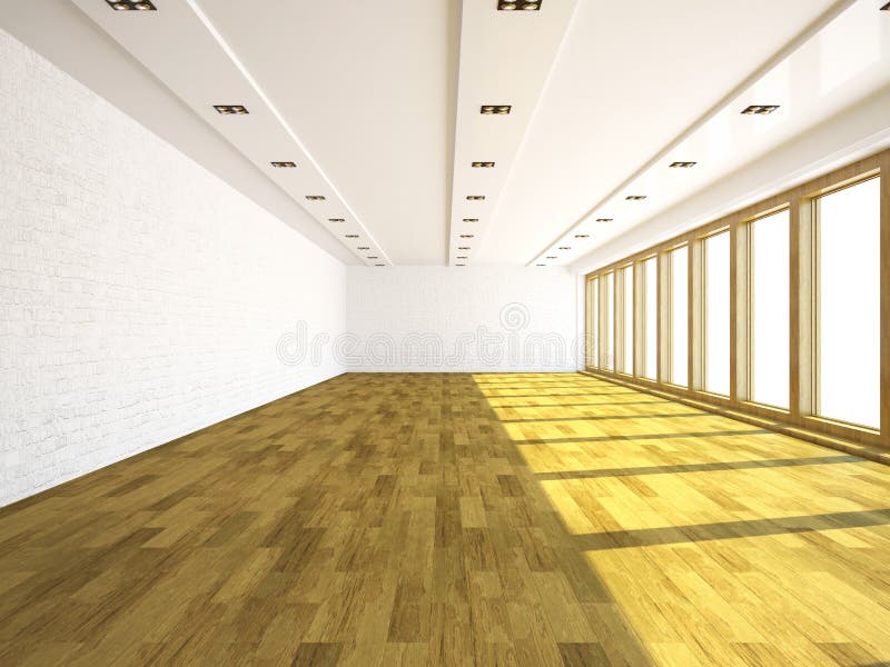 Large empty room stock illustration. Illustration of brick - 40641110